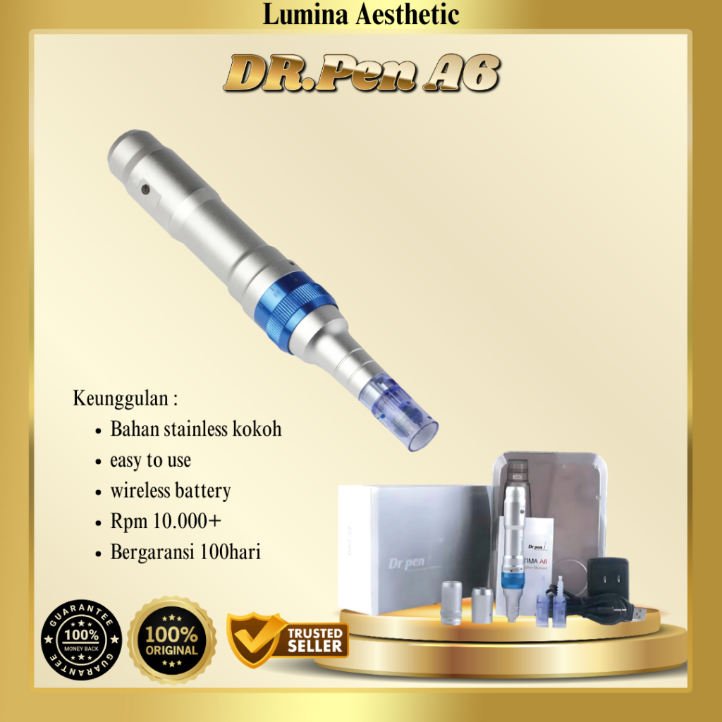 Jual Dr Pen A6 Wireless multifungsi Alat Dermapen microneedle A6 BB ...