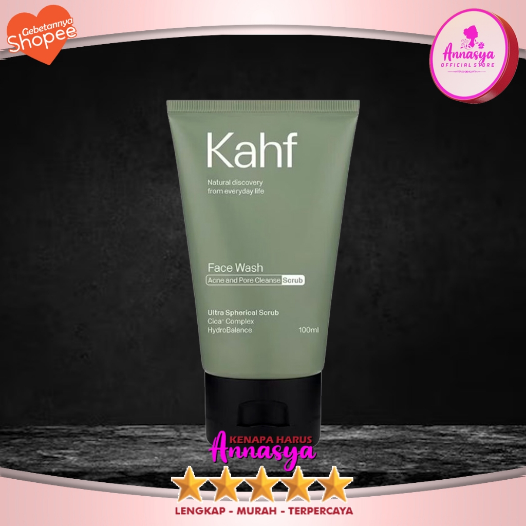 Jual Kahf Acne and Pore Cleanse Scrub Face Wash 100 ml | Shopee Indonesia