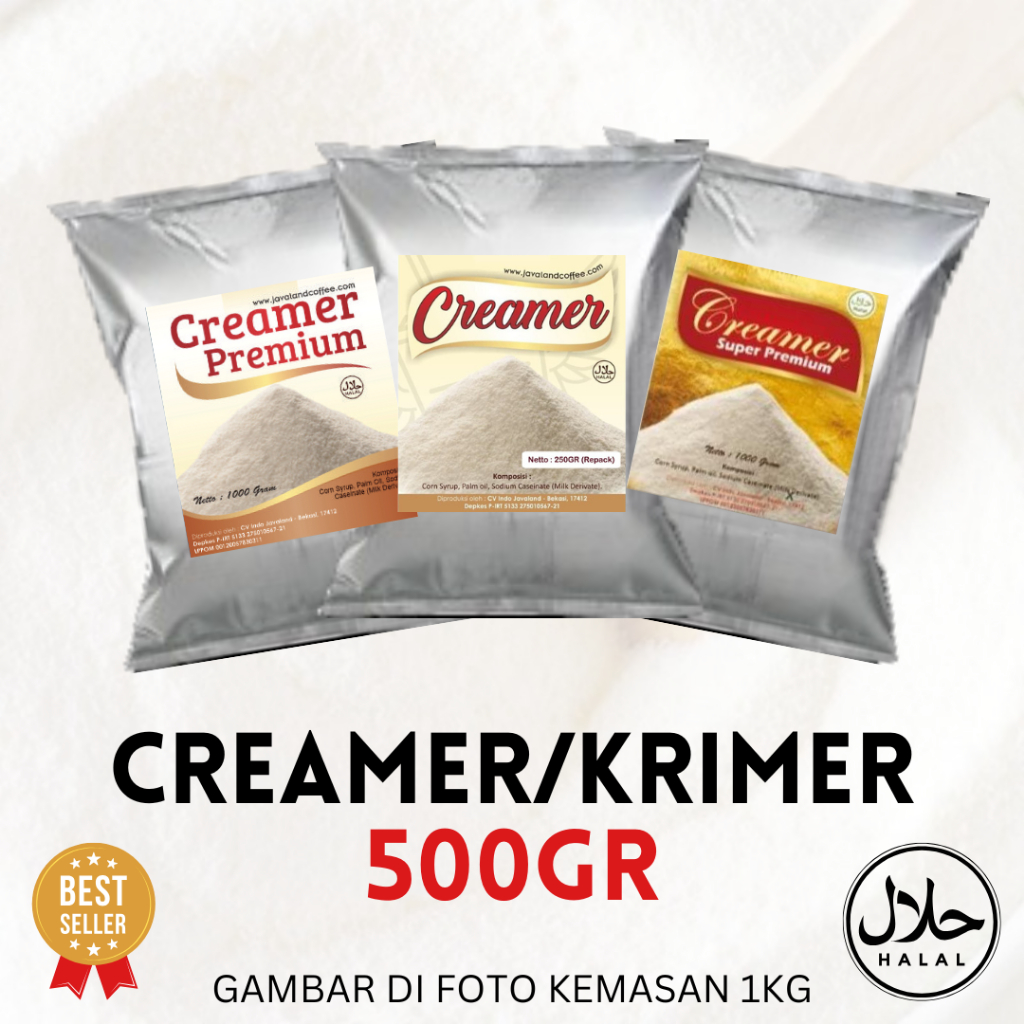 Jual Creamer Bubuk 500gr Krimer Bubuk Pengental Minuman Kekinian ...