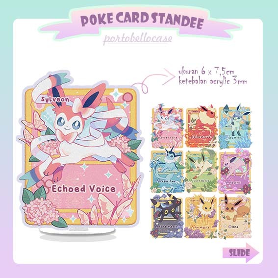 Jual [STANDEE] Action Figure Akrilik Pokemon Evolution v2 Standee Chibi ...