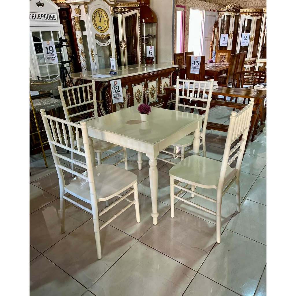 Jual Meja Makan 4 set kursi | Shopee Indonesia