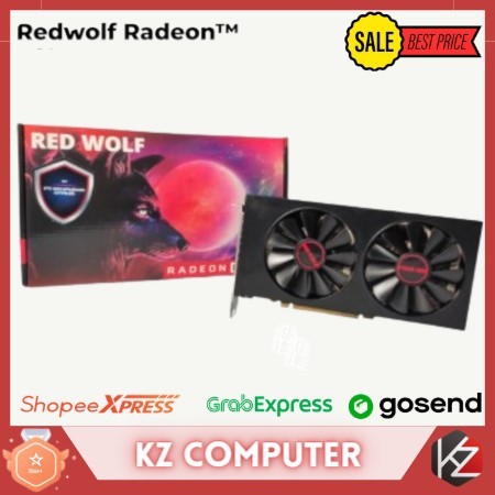 Jual RED WOLF RADEON RX 580 8GB DDR5 256 bit VGA Card Venom RX 8GB ...