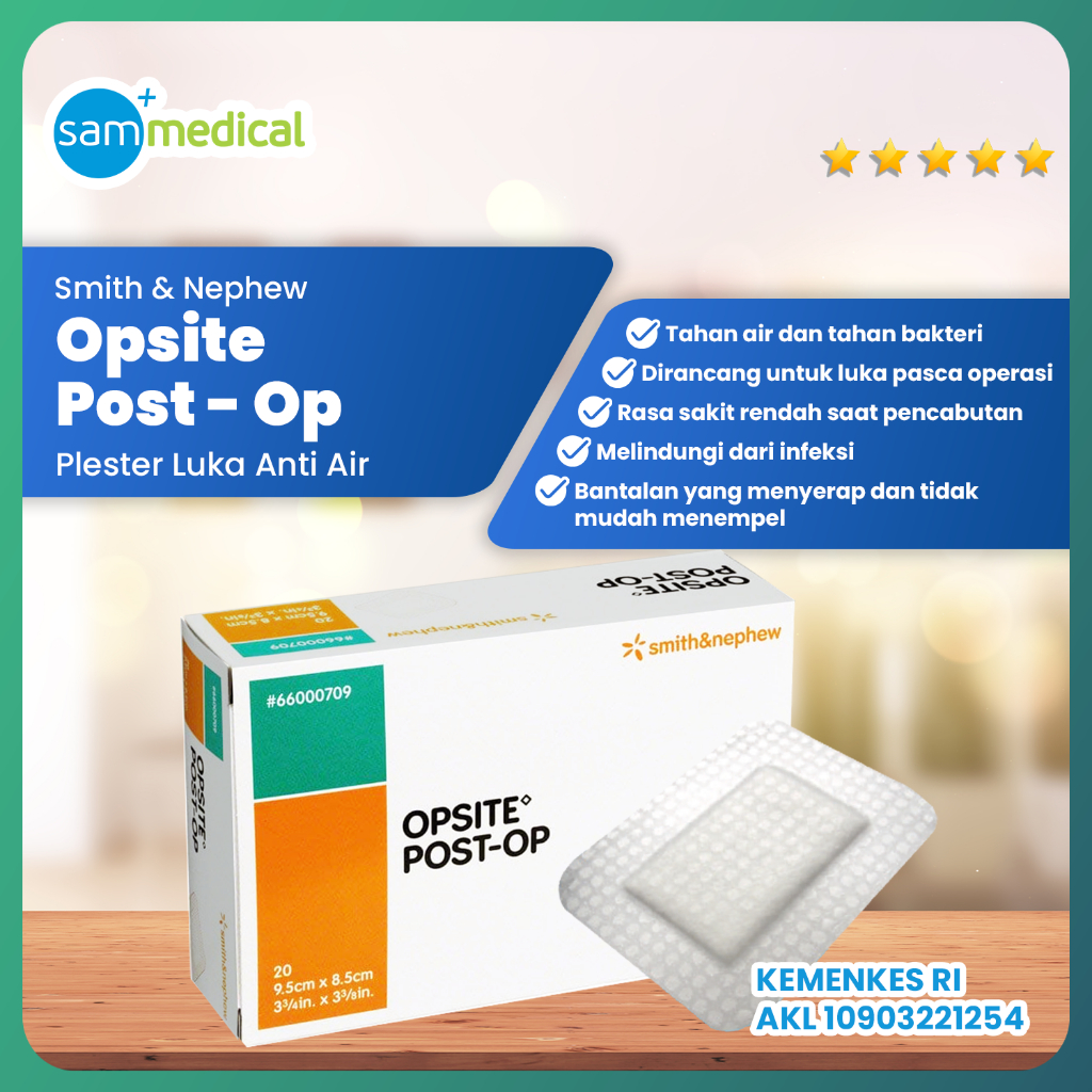 Jual Opsite Post Op Plester Tahan Air 15.5cmx8.5cm / Dressing ...