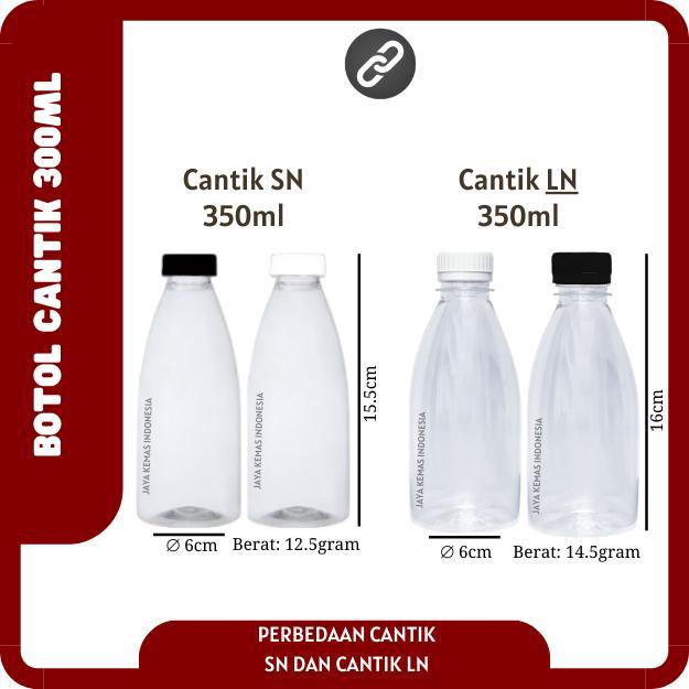 Jual Botol Plastik Cantik 350 ml| Botol Jus | Botol Minuman 350ml | Shopee Indonesia