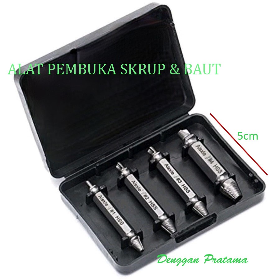 Jual Alat Pembuka Skrup Baut Rusak Tab Balik Pelepas Screw Extractor ...