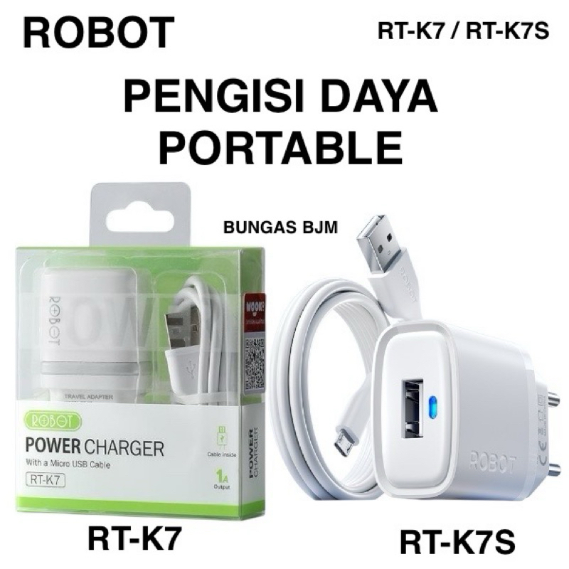 Jual charger ROBOT RT-K7 / RT-K7S ORIGINAL DENGAN KABEL ORIGINAL BAWAAN ...