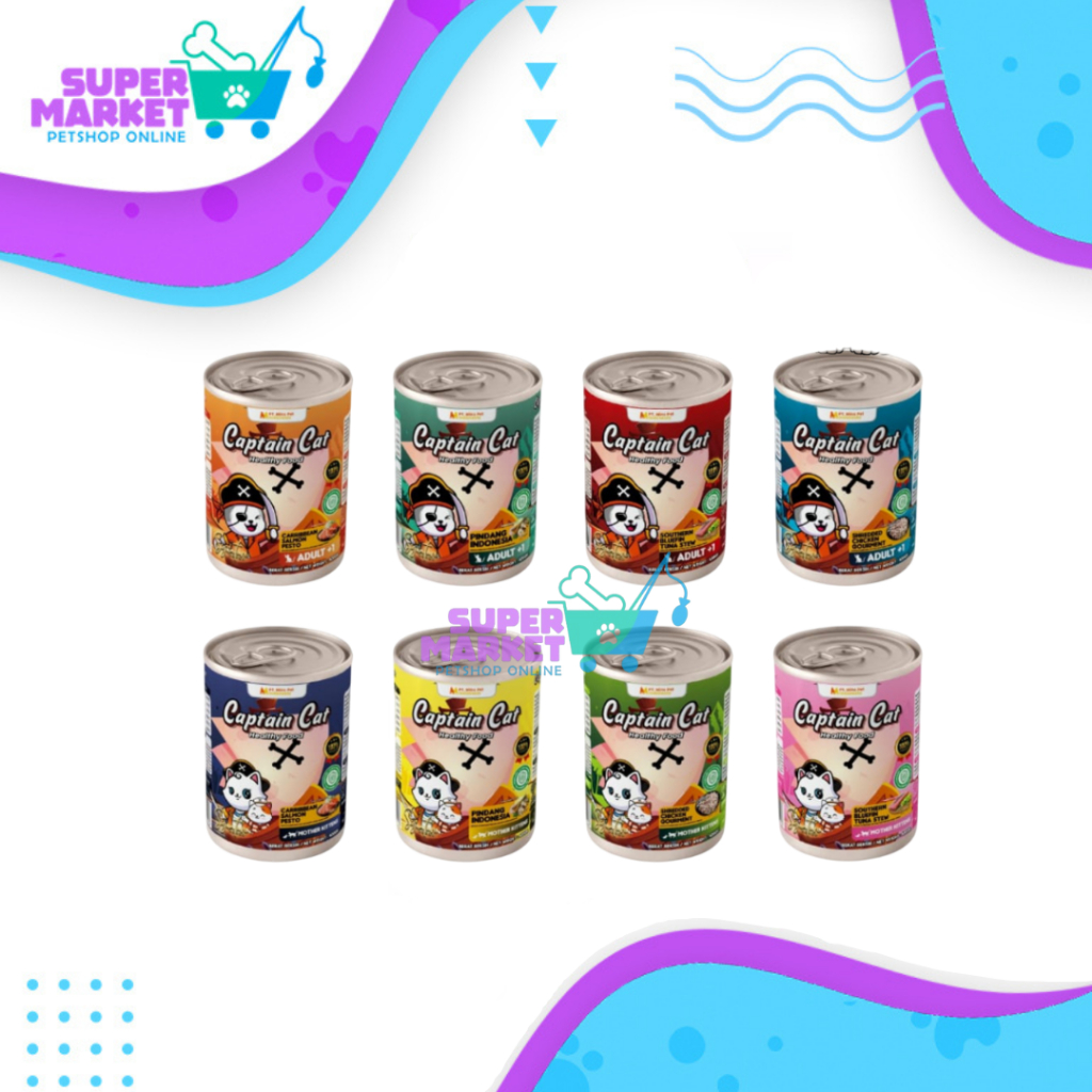 Jual Captain Cat Kaleng Signature & Biasa For Adult & Mother Kitten ...