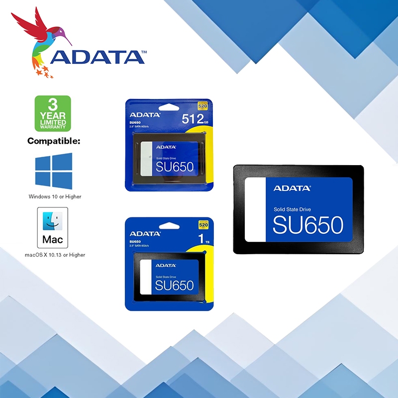Jual ADATA SU650 512GB/1TB - SSD Internal SATA Promo | Shopee Indonesia