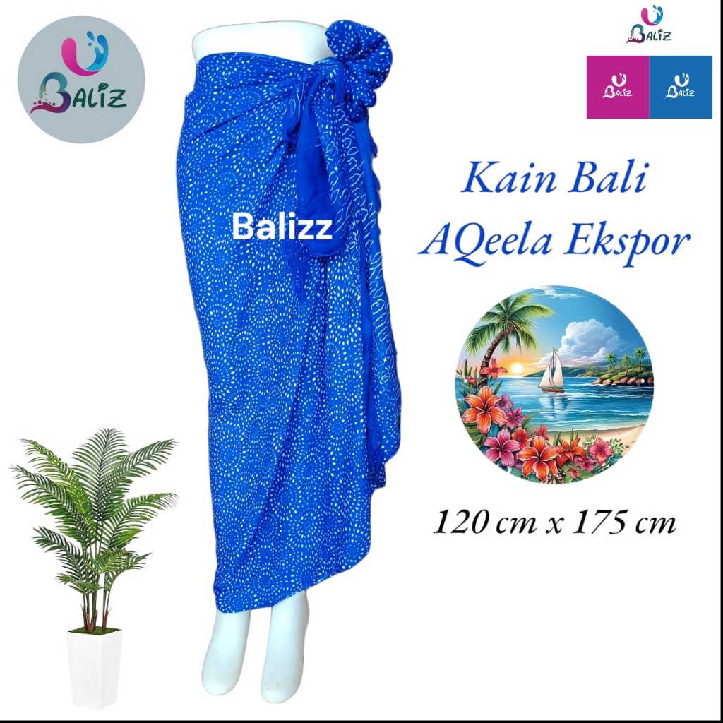 Jual Kain Bali Pantai - Kain Bali Ageela Fullkadot Rumbai - Sarung ...