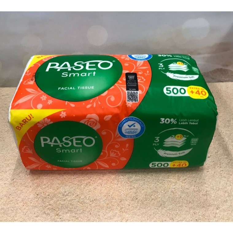 Jual TISSUE PASEO SMART 540 (500+40) – 3 PLY | Shopee Indonesia
