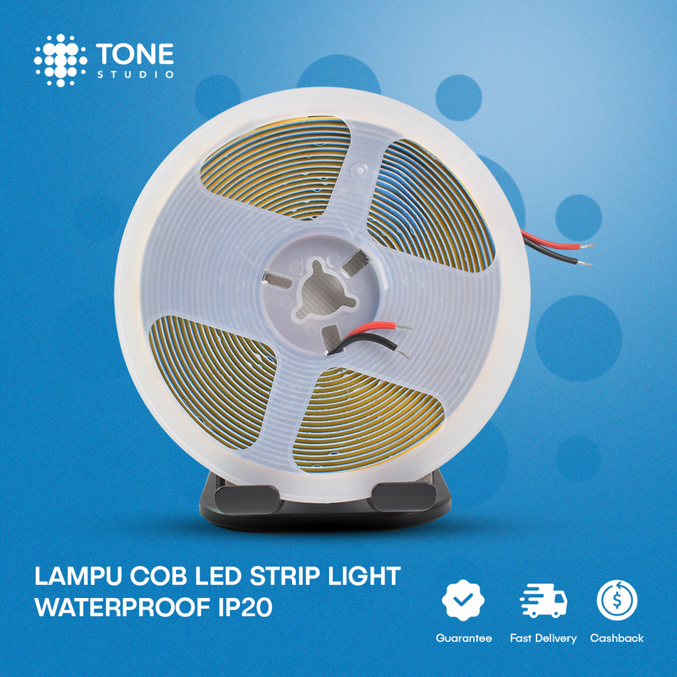 Jual Lampu Led Strip COB DC 12volt 5 meter 320led / Lampu Strip Light ...