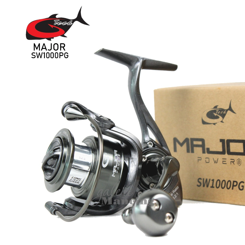 Jual Reel G-TECH MAJOR POWER SW 1000 -- 5000 HG PG | Power Handle SaltWater | Metal Body Kolam ...