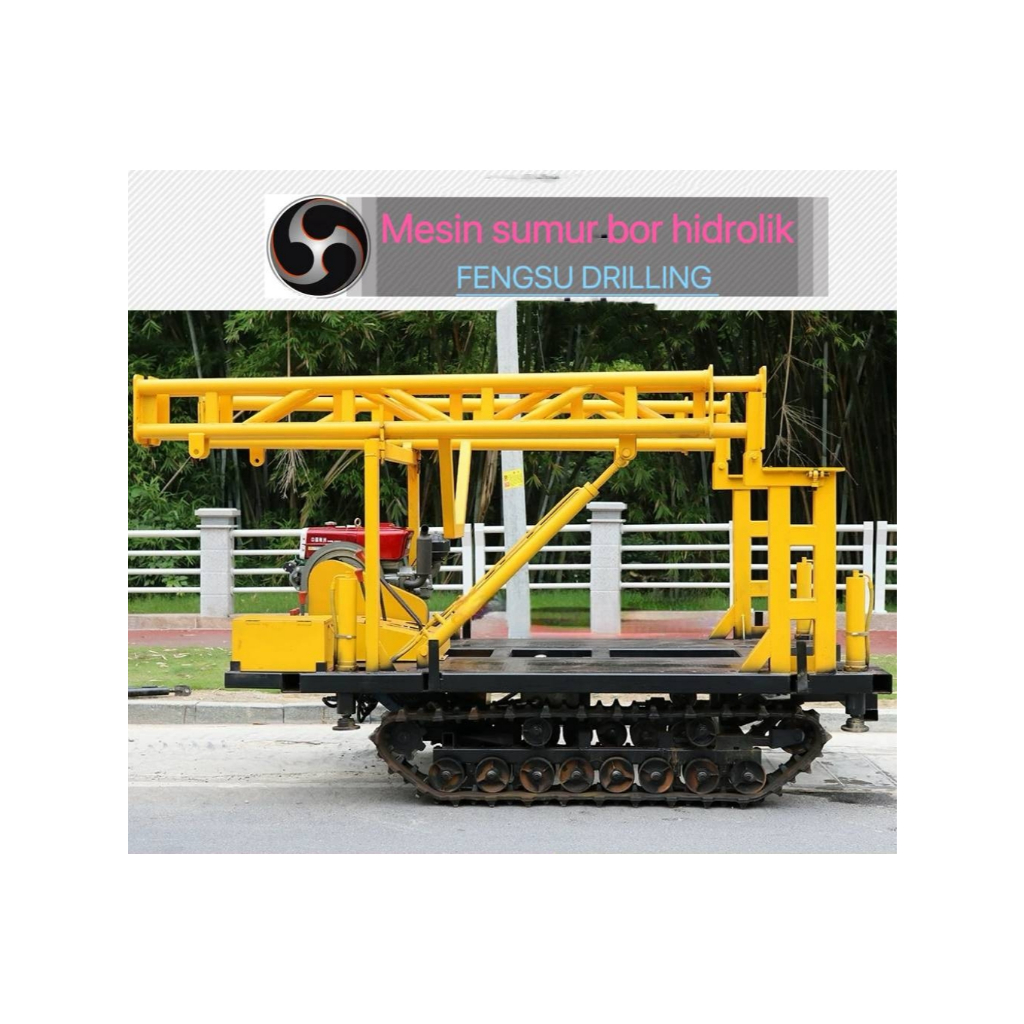 Jual Rig pengeboran sumur air FENGSU Mesin sumur bor hidrolik(8 roga ...