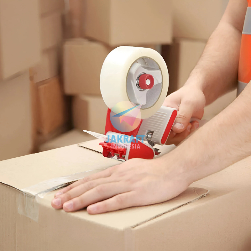 Jual (1 Roll) Lakban OPP INOKI Bening Clear Adhesive Tape 2" Inch 45 mm ...