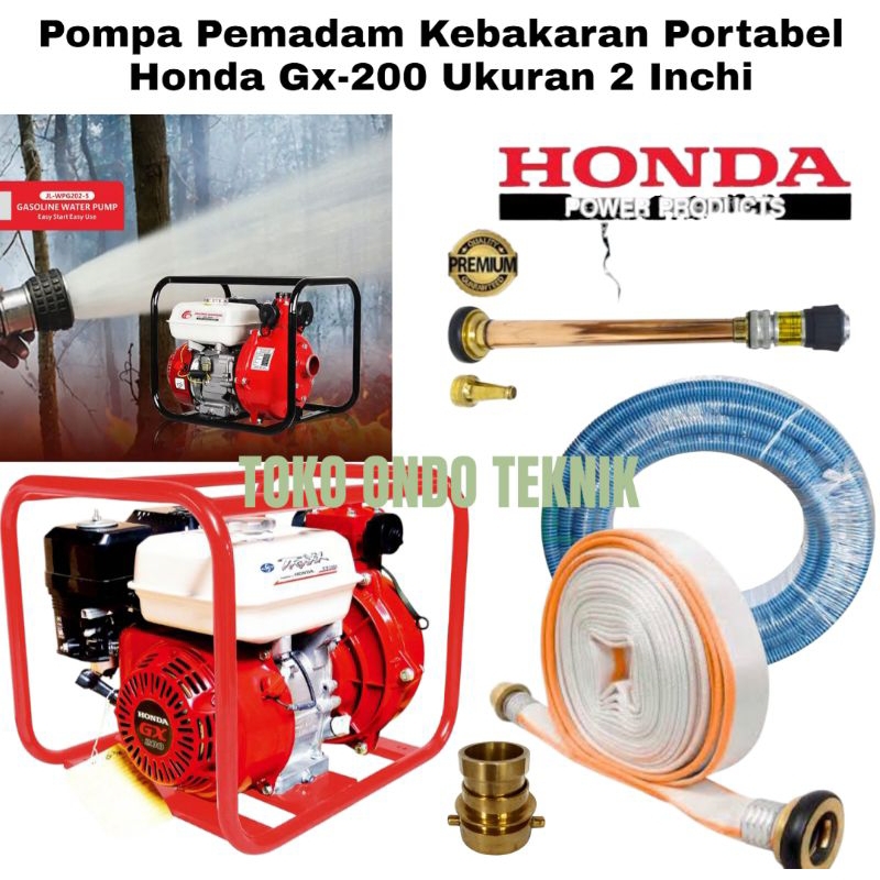 Jual Paket Pompa Pemadam Honda || Fire Pump Duble Impeller 2 Inchi ...