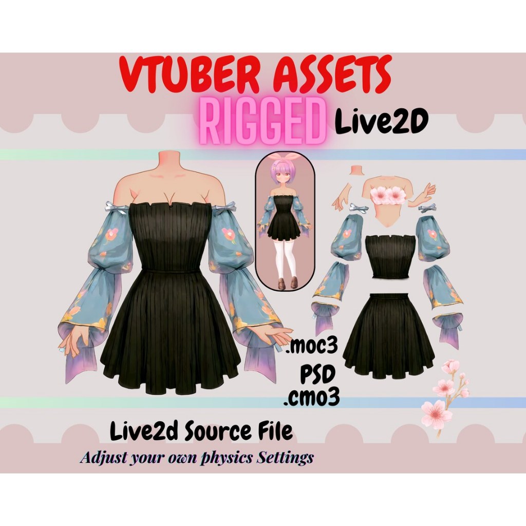 Jual Vtuber / Live2d Assets - Siera Dress #4 | Shopee Indonesia