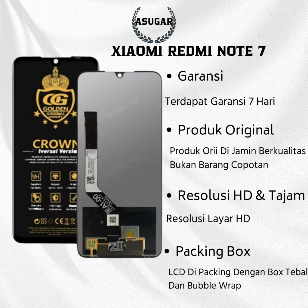 Jual LCD REDMI NOTE 7/7 PRO ORIGINAL 100% FULLSET TOUCHSCREEN GARANSI LEM | Shopee Indonesia