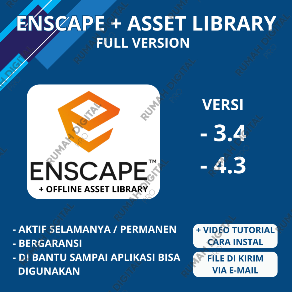 Jual (RDP) ENSCAPE 3D TERBARU + OFFLINE ASSET LIBRARY RENDER SKETCHUP ...