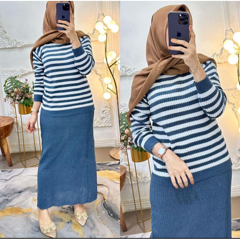 Jual ANNITA SET ROK RAJUT SALUR SETELAN RAJUT TERBARU | Shopee Indonesia