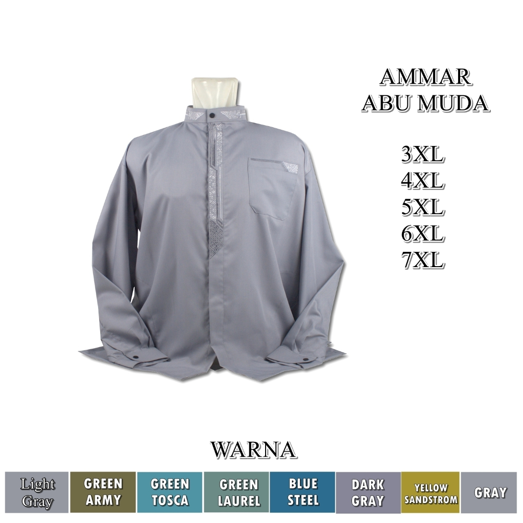 Jual Baju Koko Jumbo Pria Dewasa Bordir Terbaru Big Size Ukuran 3XL 4XL ...