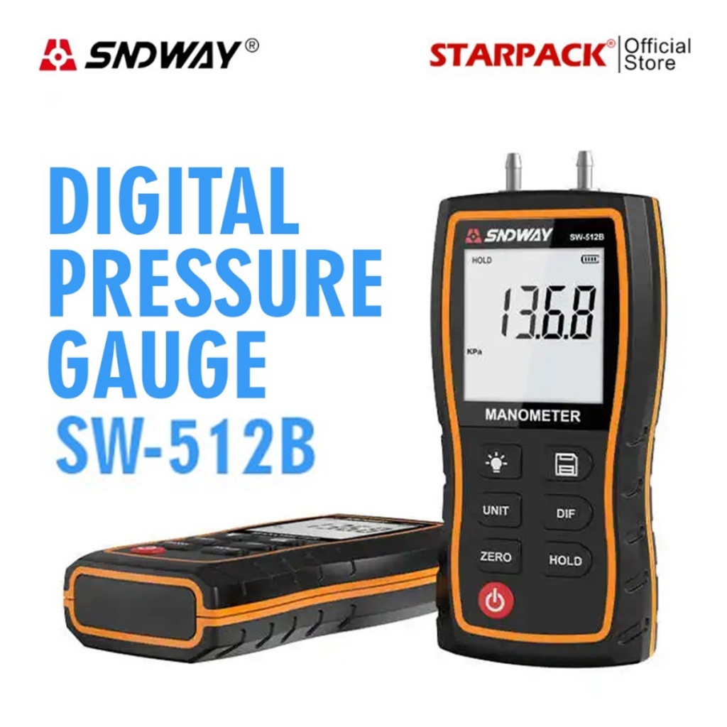 Jual SNDWAY SW-512B Digital Manometer Air Pressure / Tekanan Udara | Shopee Indonesia