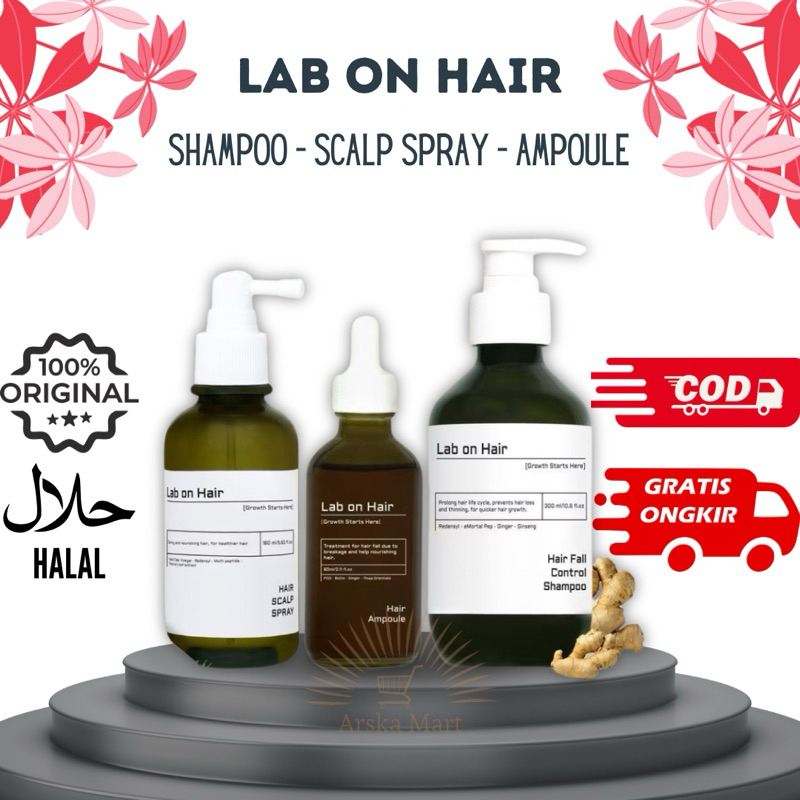 Jual Lab On Hair Anti Hair Fall Shampoo | Hair Ampoule | Hair Scalp ...