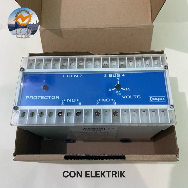 Jual Synchro Check Relay input 110VAC Crompton Din Rell 256-PLLW ...