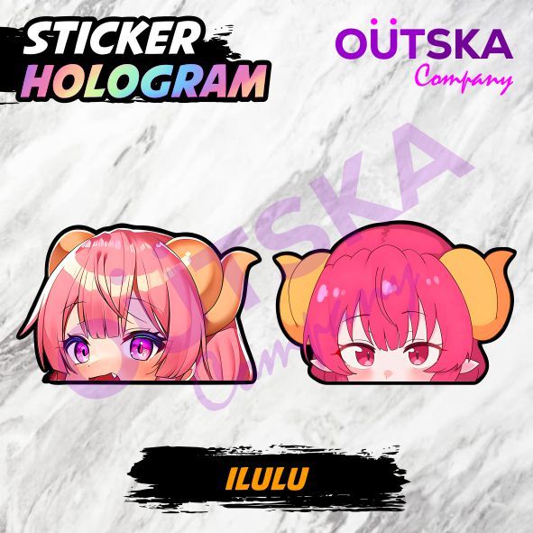Jual Ilulu Stiker Hologram Peeker Lucu Intip V22 untuk Jendela kaca ...