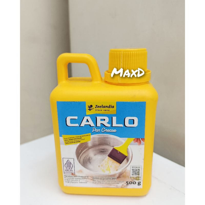 Jual Carlo Pan Grease Pengoles Loyang Zeelandia 500 gr 1 Pcs | Shopee ...