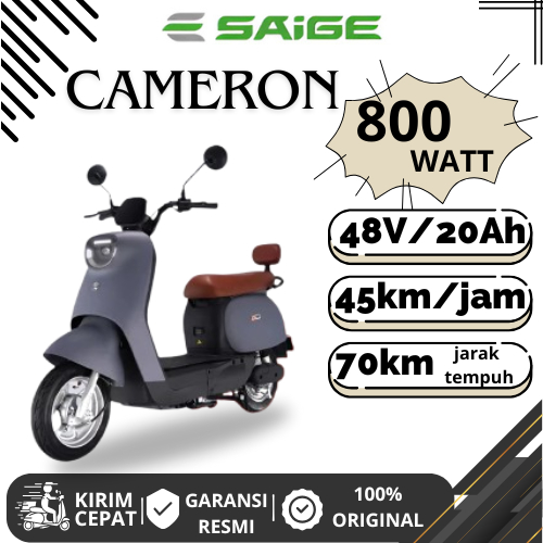Jual Sepeda Listrik SAIGE Cameron Pro Max 48V/20Ah 800 Watt (Garansi ...