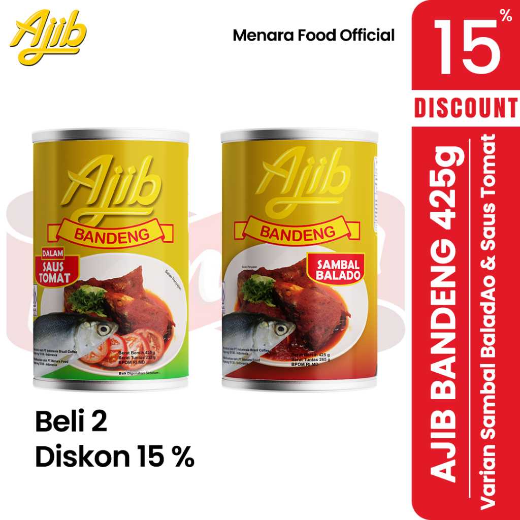 Jual PAKET SUPER HEMAT || Ajib Bandeng Saus Tomat 425gr - Isi 2 ...