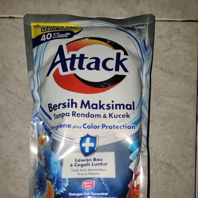 Jual Attack Detergen cair hygiene plus 1200ml | Shopee Indonesia