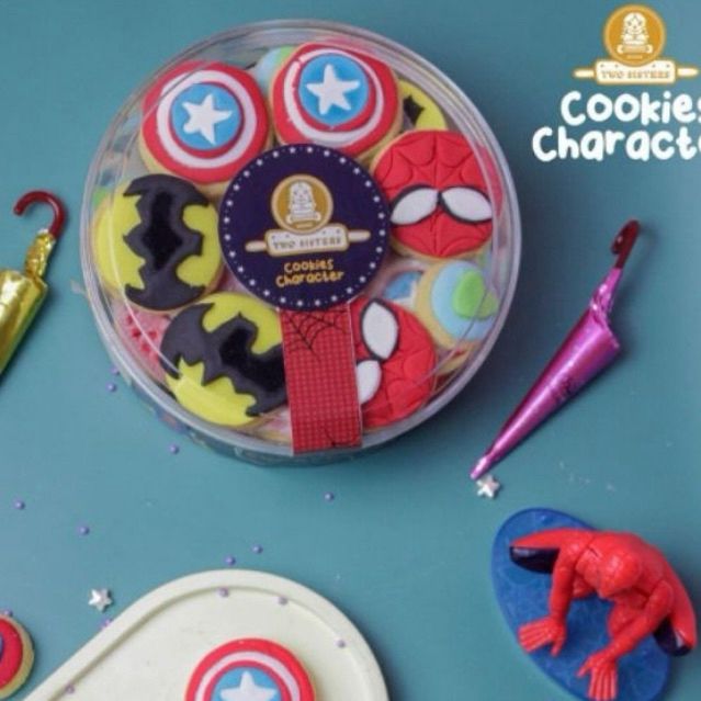 Jual Ina Cookies karakter Superhero kue kering premium | Shopee Indonesia