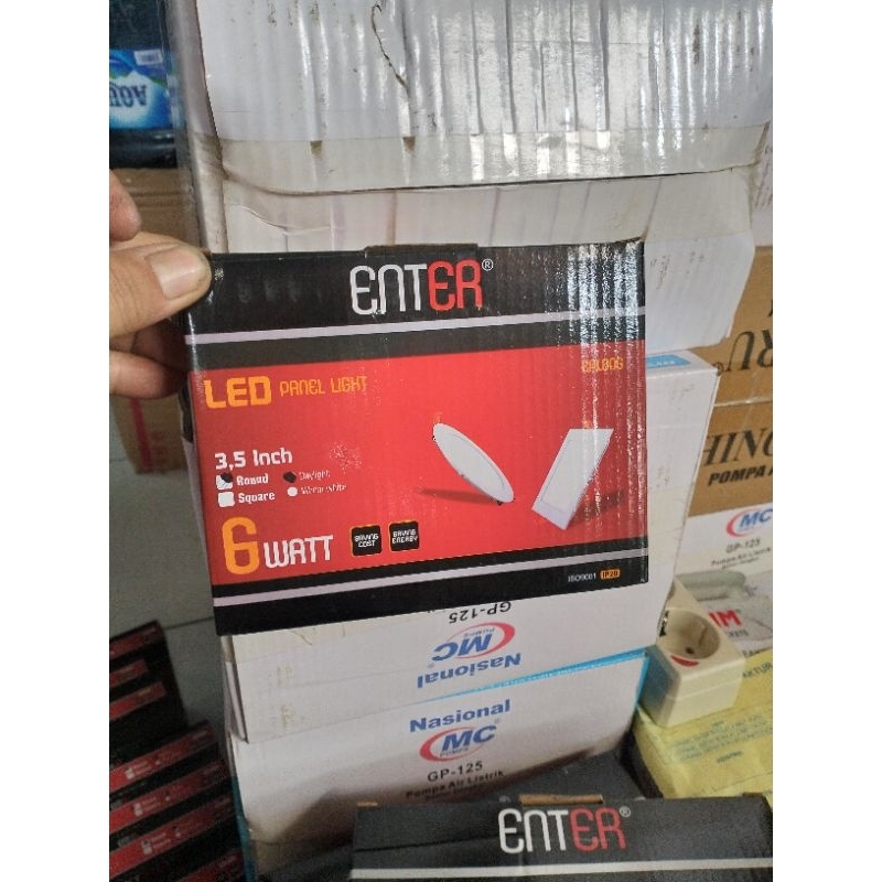 Jual lampu 6 wat LED panel ib bulat putih tanam dalam downlight ...