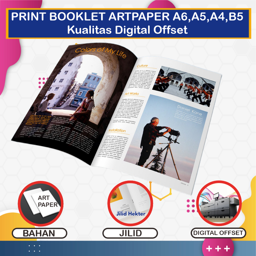 Jual CETAK BOOKLET / PRINT BOOKLET FULL COLOR ART PAPER A4 B5 A5 ...