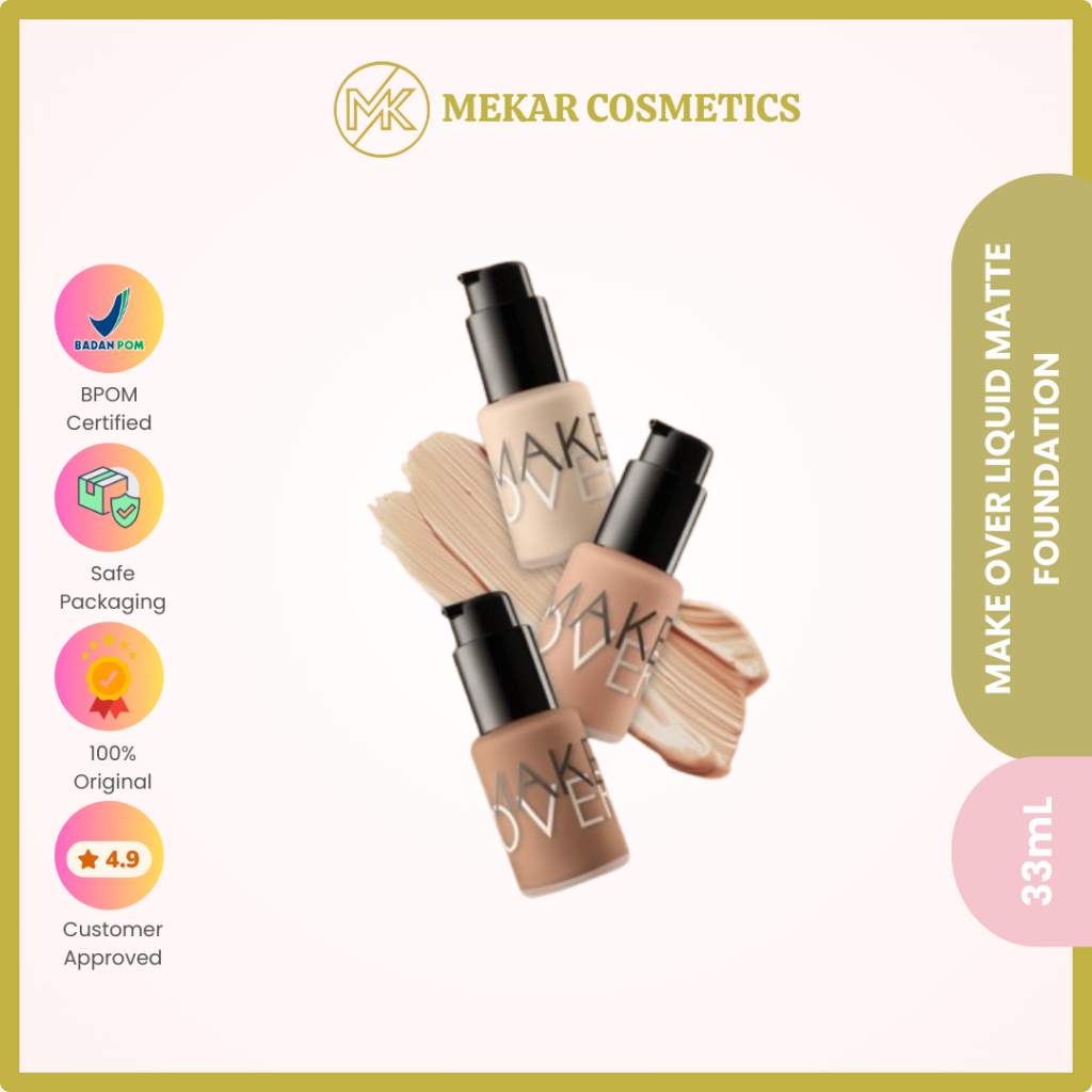 Jual MAKE OVER LIQUID MATTE FOUNDATION | Shopee Indonesia