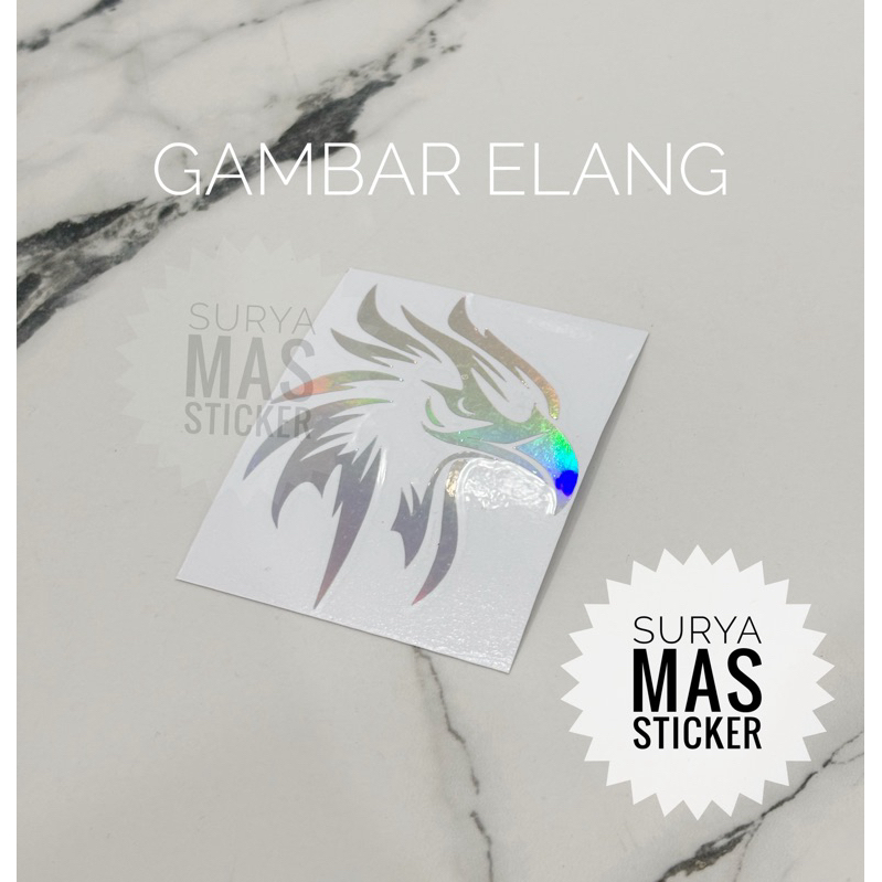 Jual stiker gambar elang hologram motor | Shopee Indonesia