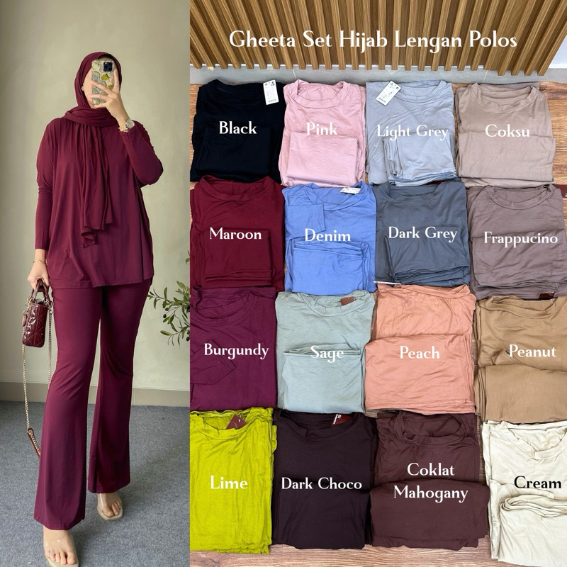 Jual JENA Gheeta Set + Pashmina | Shopee Indonesia