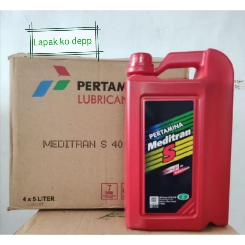 Jual OLI MEDITRAN S SAE40 5 LITER/OLI PERTAMINA MEDITRAN S 5 LITER ...