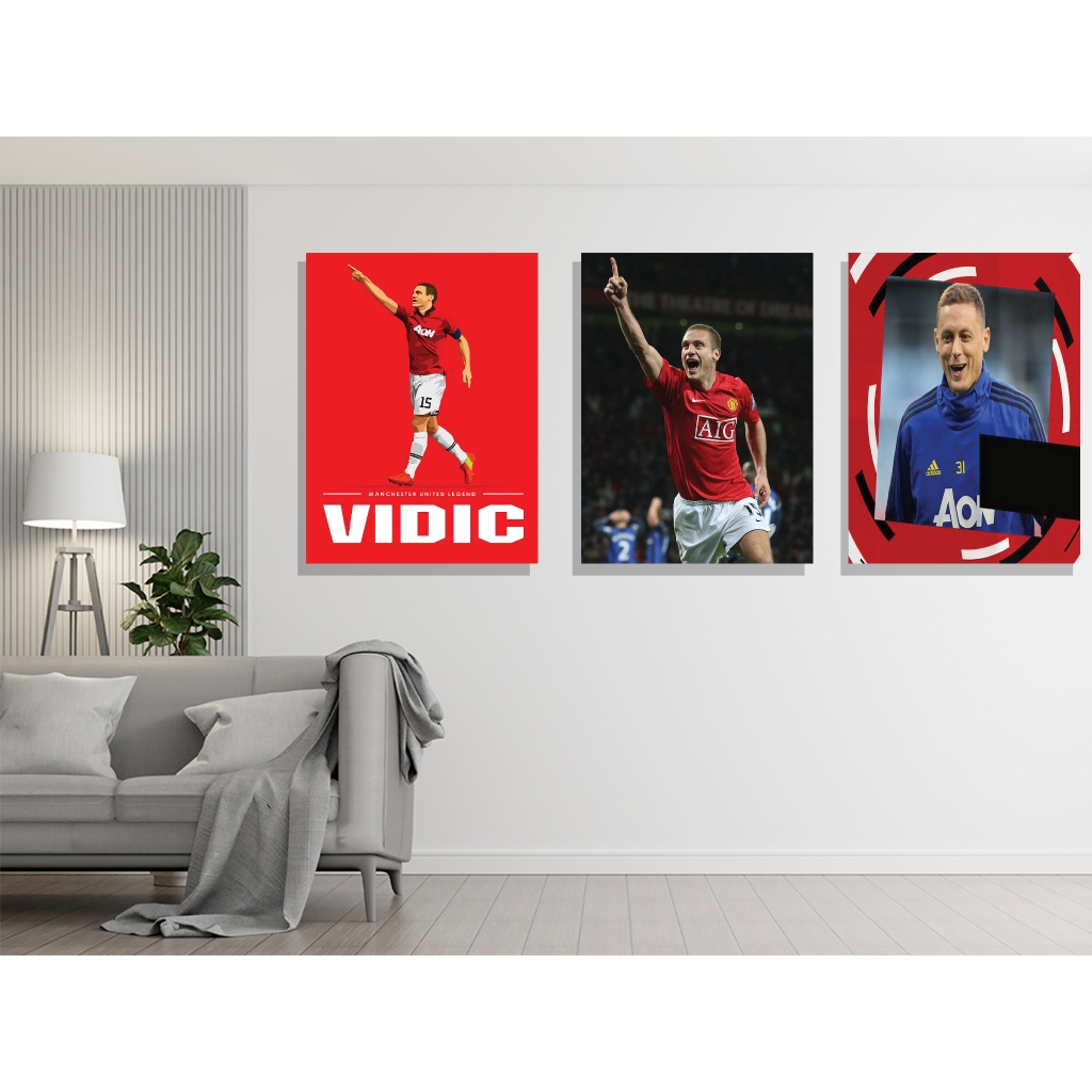Jual HIASAN DINDING POSTER BOLA VIDIC MANCHESTER UNITED | Shopee Indonesia