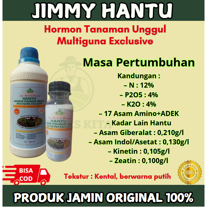 Jual PUPUK HANTU MULTIGUNA EXCLUSIVE HORMON TANAMAN ORGANIK 100 ML ...