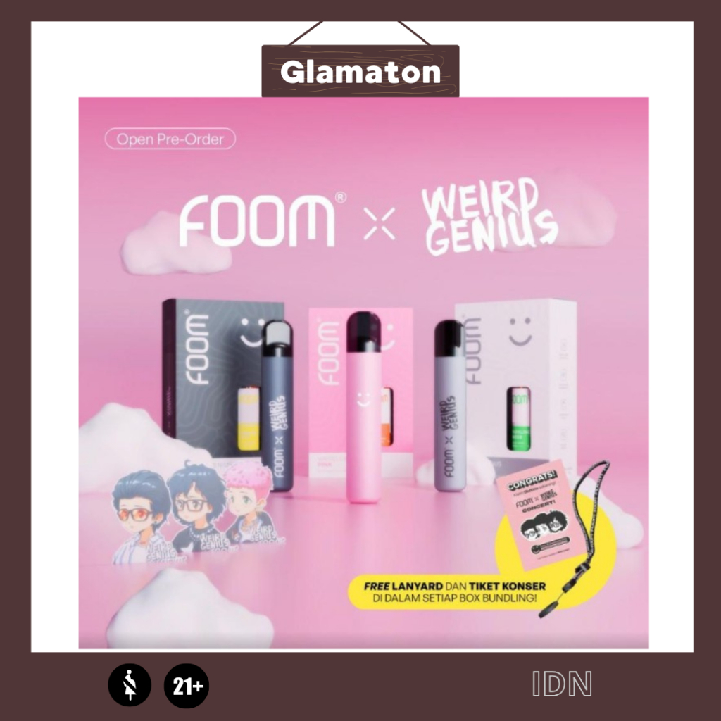 Jual DEVICE FOOM POD X WEIRD GENIUS NEW SERIES PLUS FOOM SALT 15ML ...