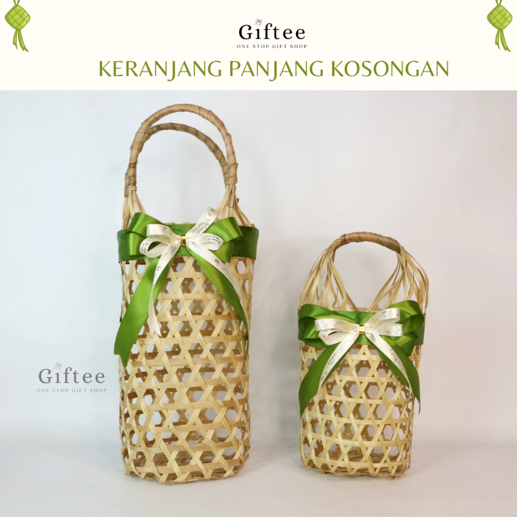 Jual KERANJANG LEBARAN MODEL PANJANG BULAT KOSONGAN KERANJANG ANYAMAN ...