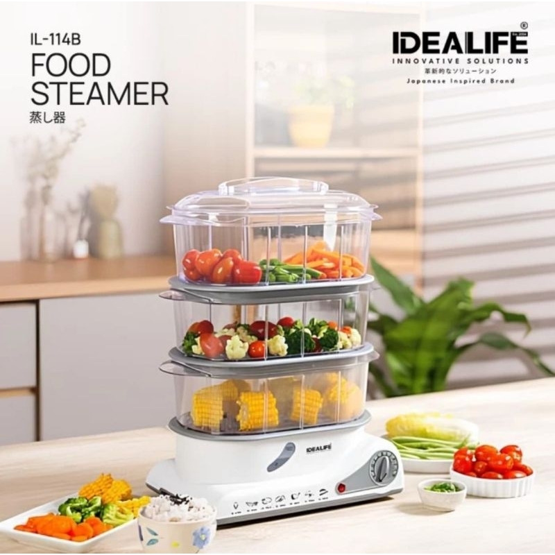 Jual IDEALIFE FOOD STREAMER PENGUKUS MAKANAN IL-114B (3LAYER) | Shopee ...