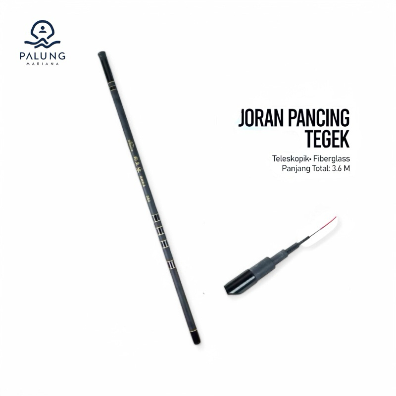 Jual joran pancing tegek 3,6 meter / tongkat pancing fiberglas | Shopee ...