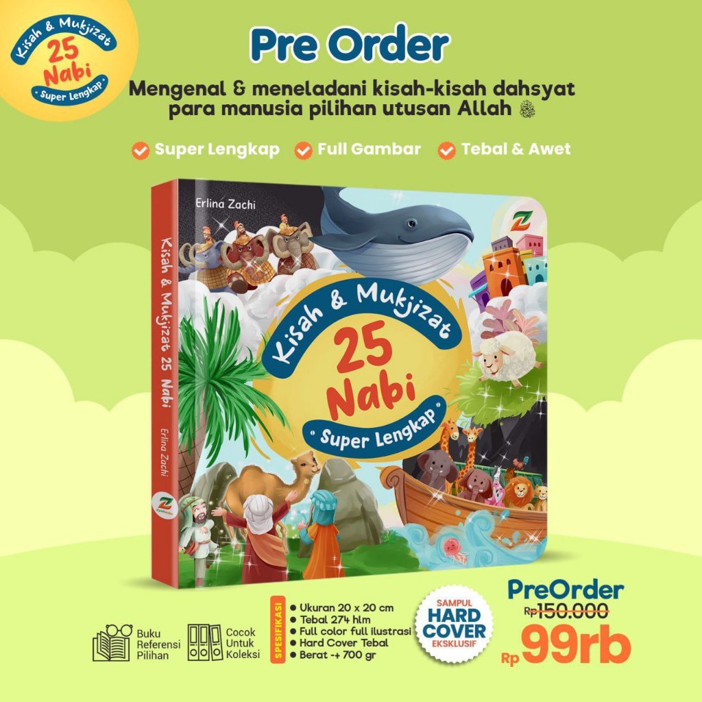 Jual Buku Nabi dan Rasul Cerita Anak Kisah & Mukjizat 25 Nabi Super Lengkap Ziyad Books | Shopee ...