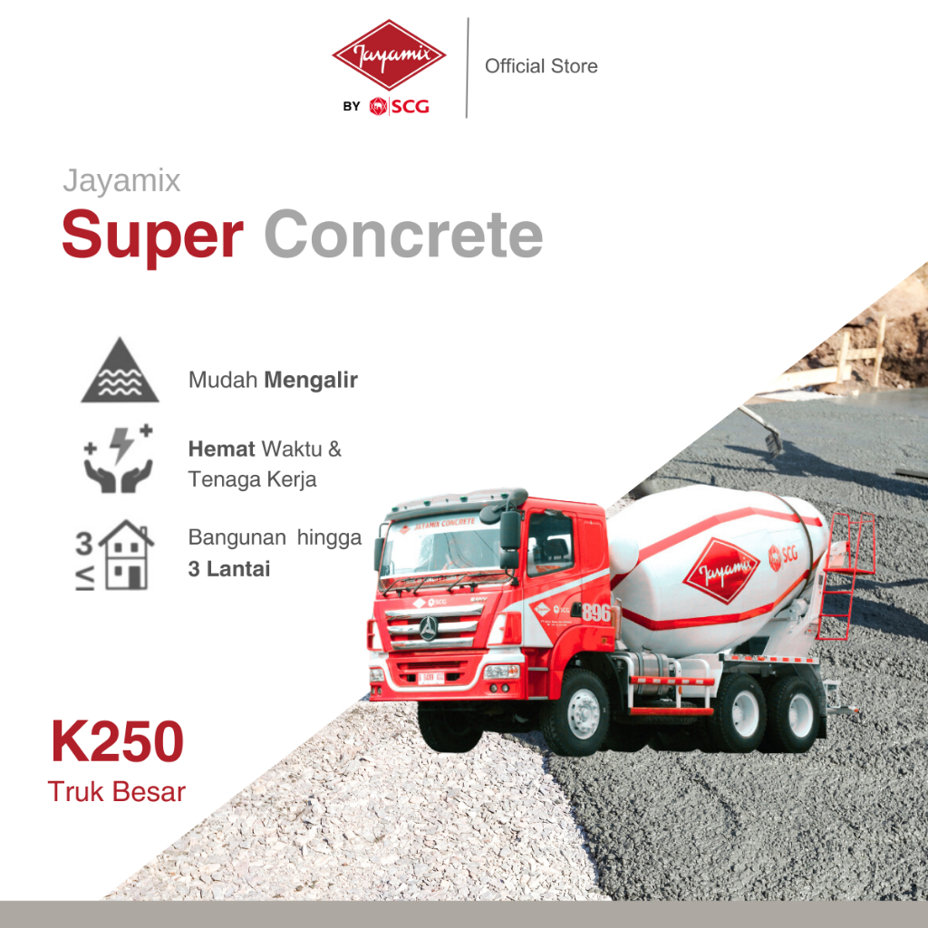 Jual Jayamix by SCG Beton Super Concrete K250 [Truck Besar] | Shopee Indonesia