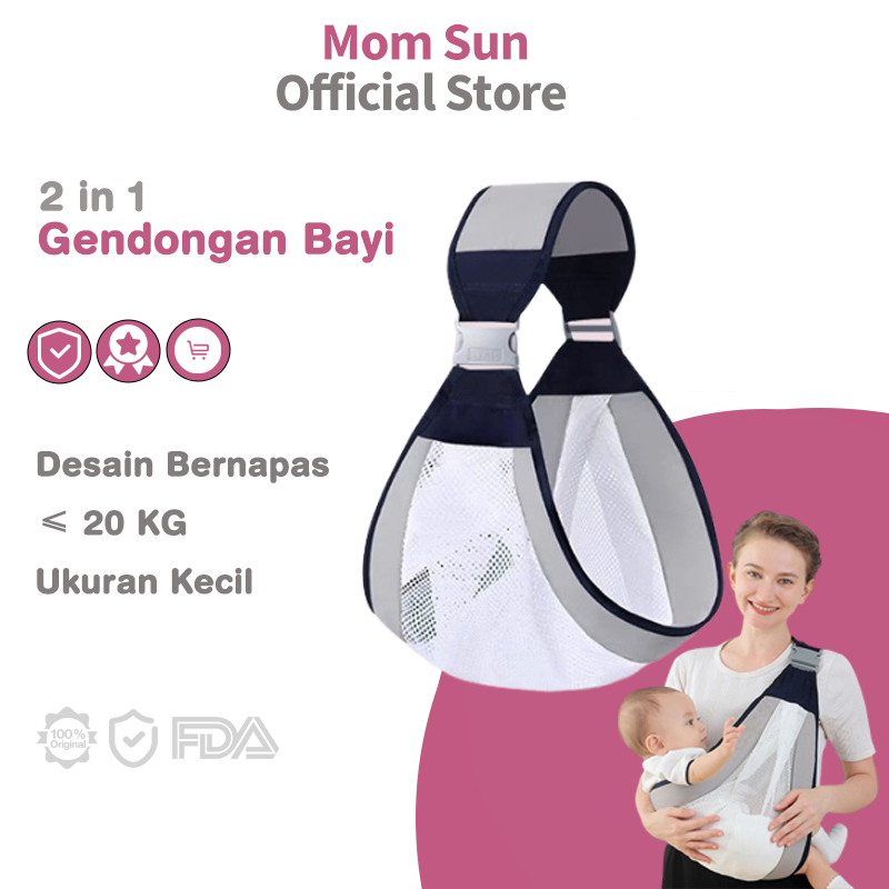 Jual Mom Sun Gendongan Bayi Baby Carrier M Shape 0-3 Tahun Gendongan ...