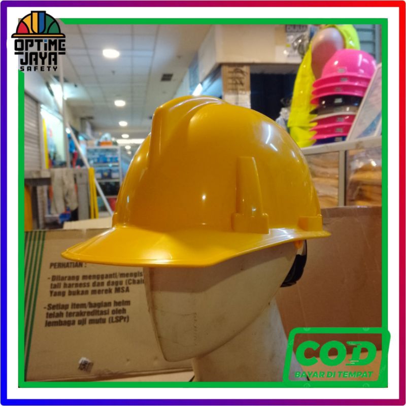 Jual Helm Safety MSA Topguard Kuning Inner Fastrack Putar - Helm Safety ...
