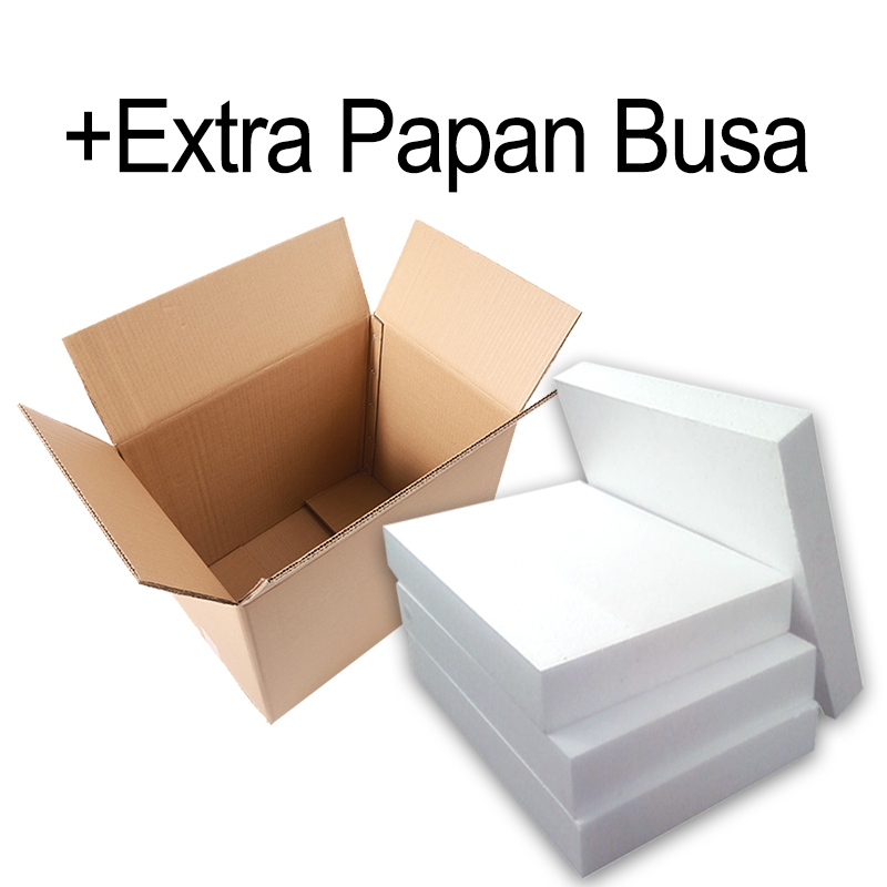 Jual Supermmall Karton kraft menebal + kemasan Papan busa(kemasan ...
